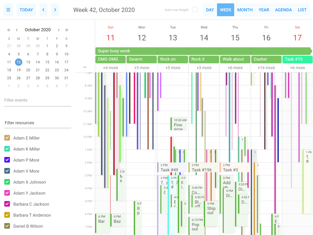 Bryntum Calendar - Examples